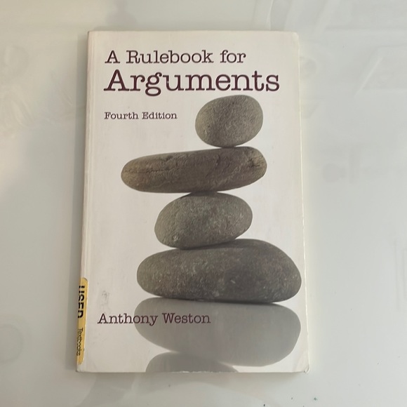 Other | A Rulebook For Arguments By Anthony Weston | Poshmark